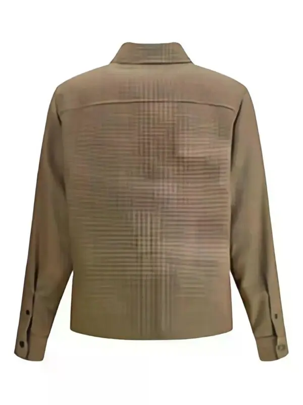 Moncler Houndstooth-pattern Zip-front Jacket