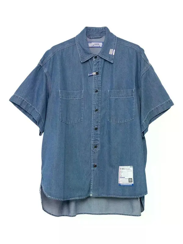 IN･STRU(MEN-TAL). Logo-patch Denim Shirt
