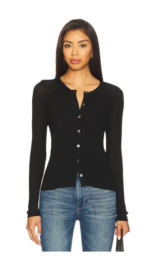 Sanctuary Lightweight Ribbed Cardi Top