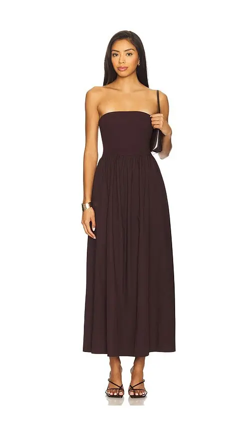 Enza Costa Cotton Resort Strapless Dress