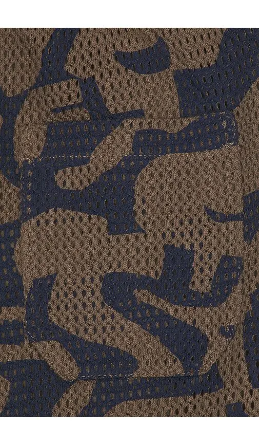 Oas Mesh Knit Camouflage Shorts