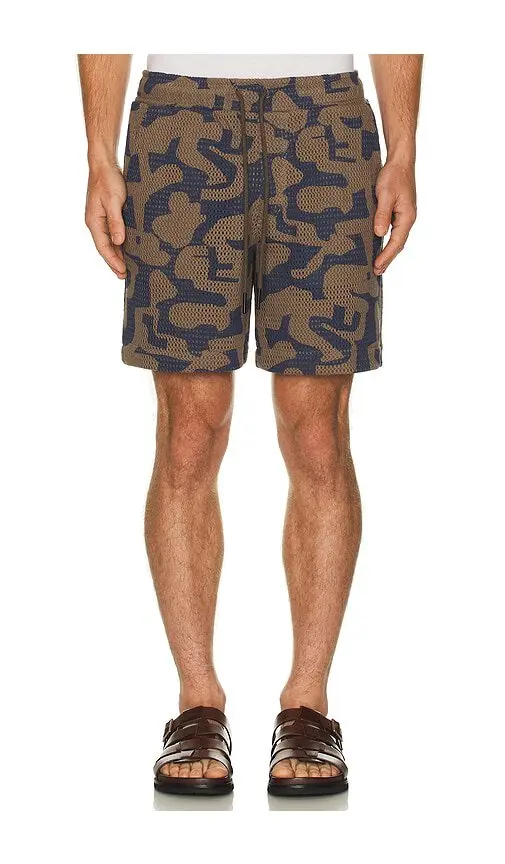 Oas Mesh Knit Camouflage Shorts
