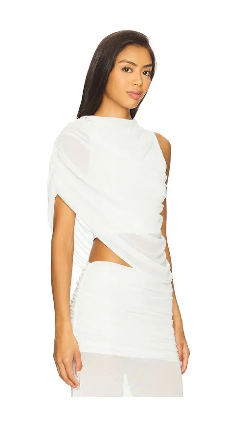 Amanda Uprichard X Leo Top - Ivory