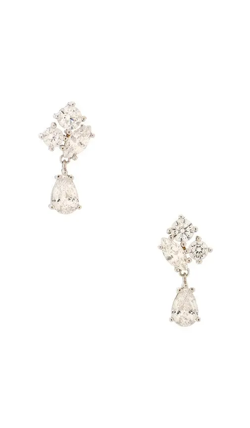 Shashi Camille Drop Earrings - Silver