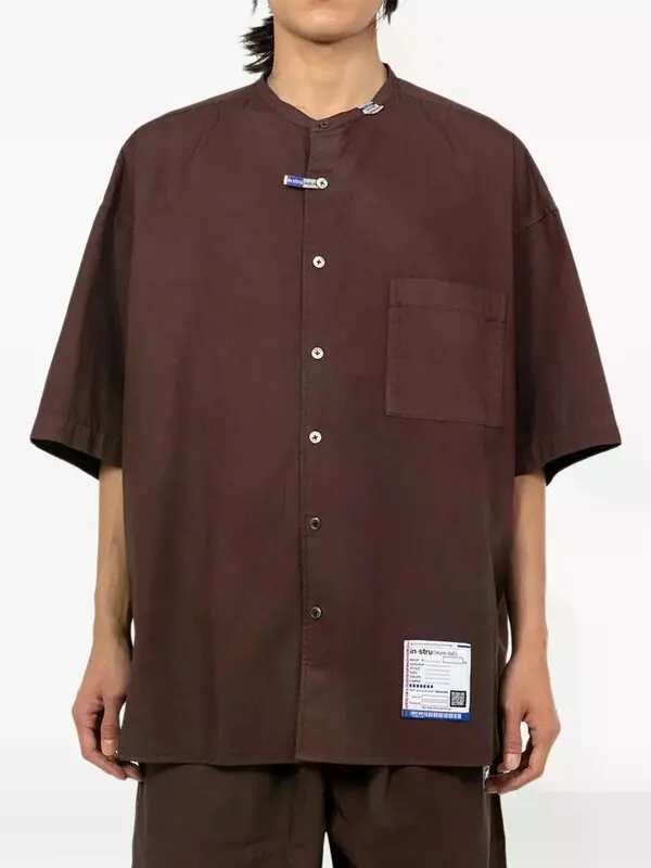 IN･STRU(MEN-TAL). Half-sleeve Button Shirt