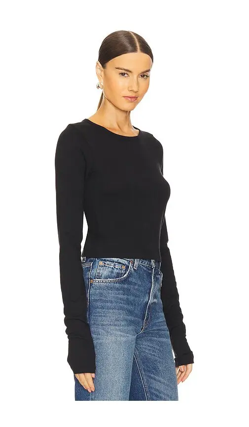 Eterne Long Sleeve Baby Tee - Black