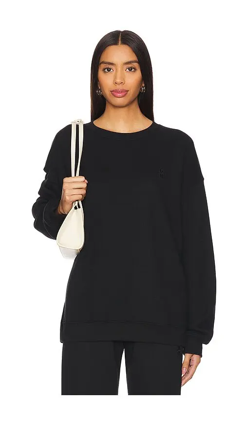 Eterne Oversized Crewneck Sweatshirt - Black