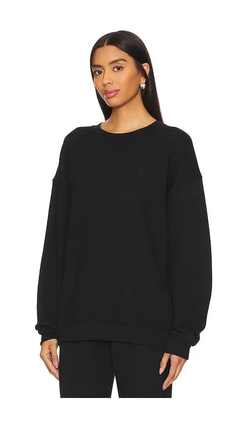 Eterne Oversized Crewneck Sweatshirt - Black