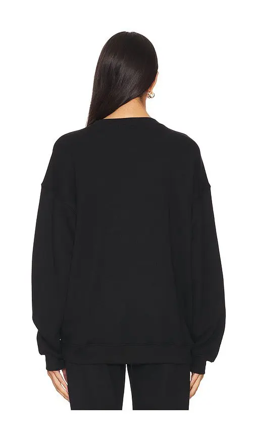 Eterne Oversized Crewneck Sweatshirt - Black