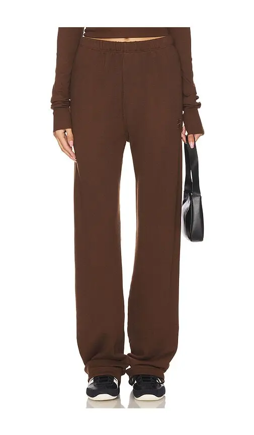 Eterne Straight Leg Sweatpant - Chocolate