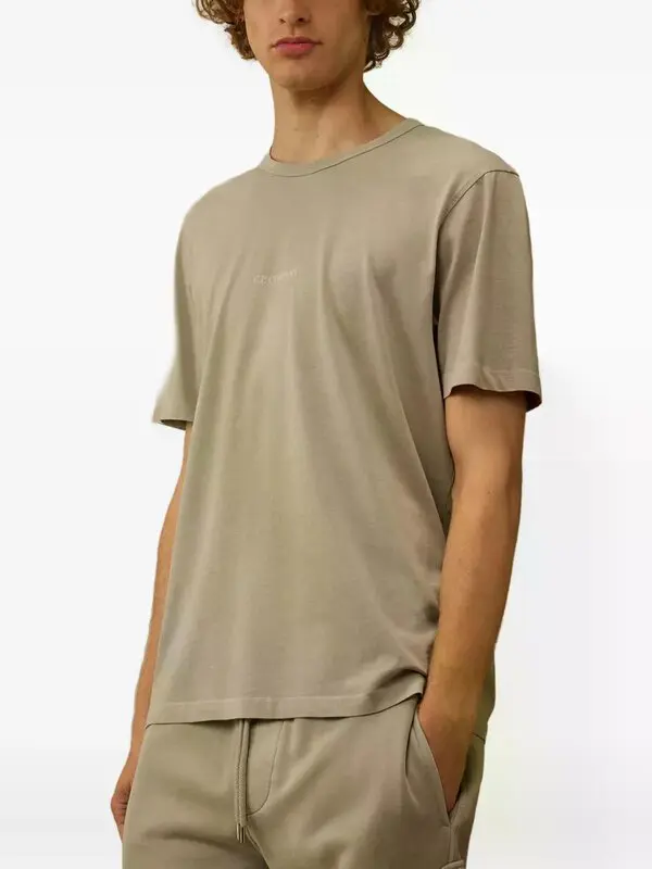 C.P. COMPANY Embroidered Logo T-shirt - Green