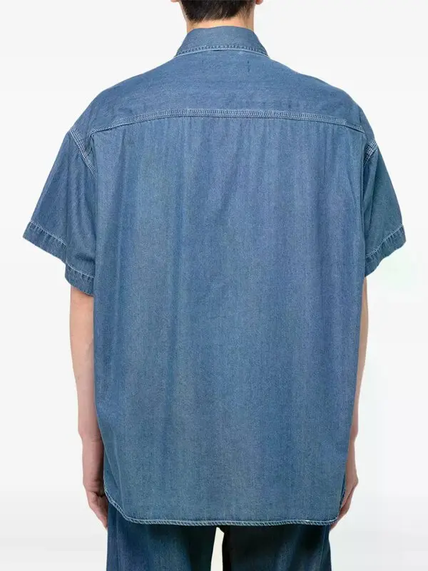 IN･STRU(MEN-TAL). Logo-patch Denim Shirt