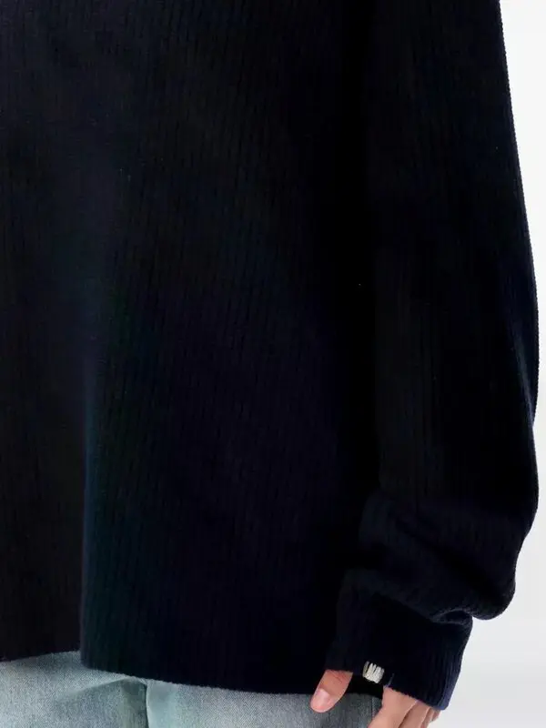 Extreme Cashmere Ribbed Round-neck Sweater