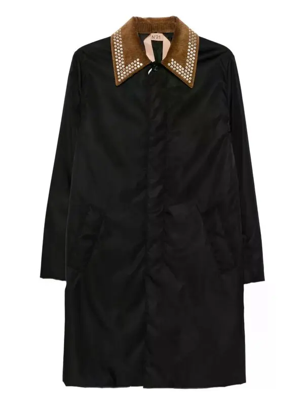 N°21 Studded-embellishment Coat