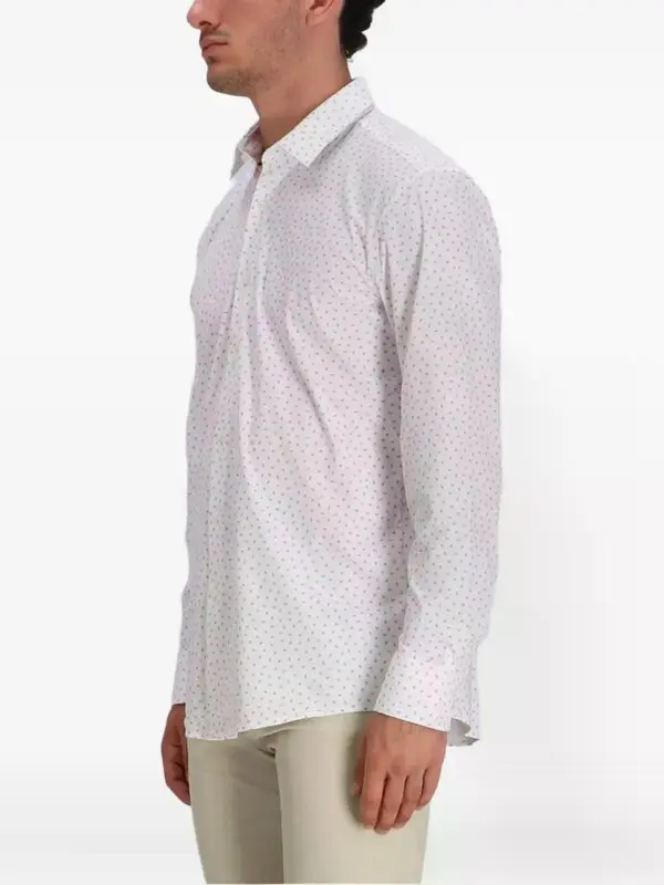 BOSS Micro-pattern Long-sleeve Shirt