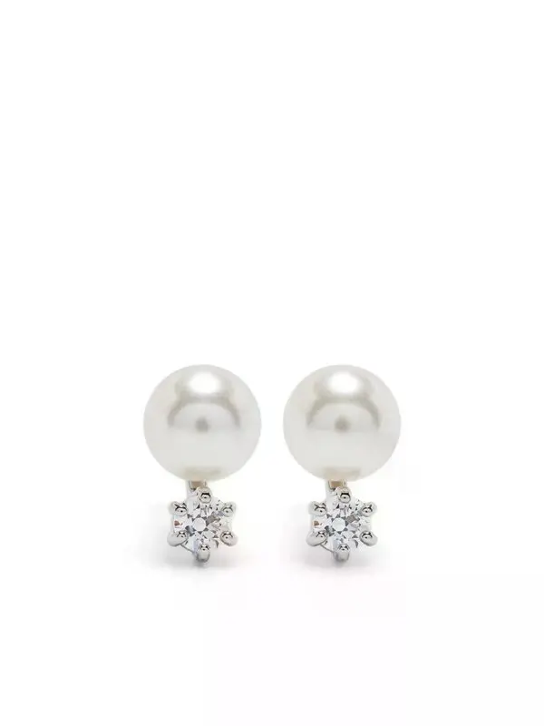 SWAROVSKI Matrix Stud Earrings - Silver