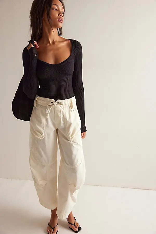 Free People Dynamic Duo Long Sleeve - Black