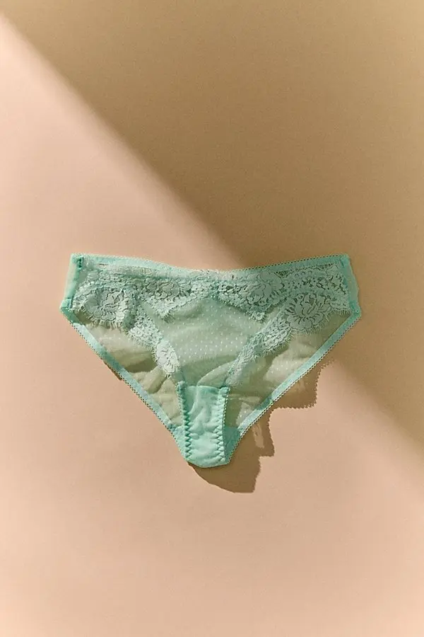 Free People Fiona Bikini Undies - Moonlit Jade