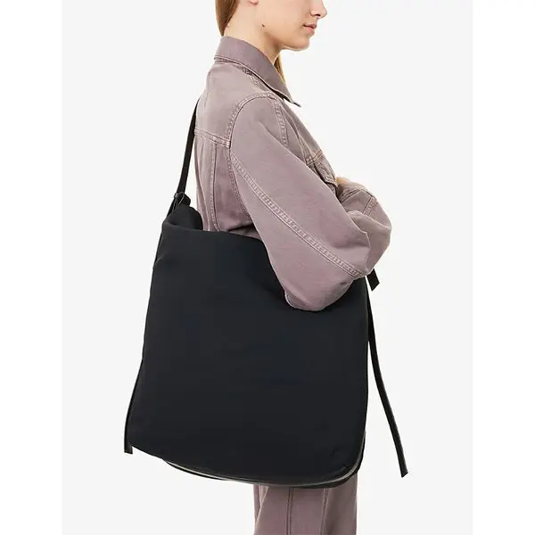 Studio Nicholson Airport Large Woven Shoulder Bag - Black