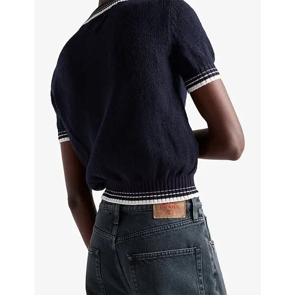 Prada Vintage-Wash Regular Denim Jeans - Black | Editorialist