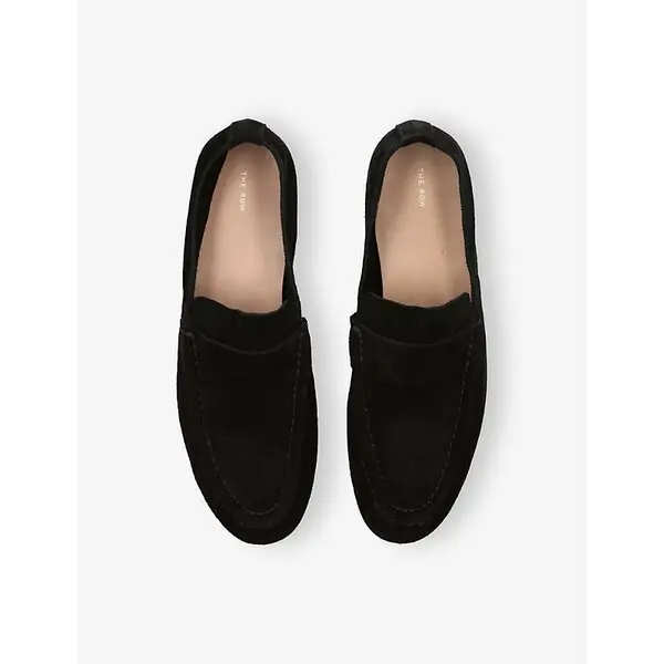 THE ROW Suede Moccasin Shoes