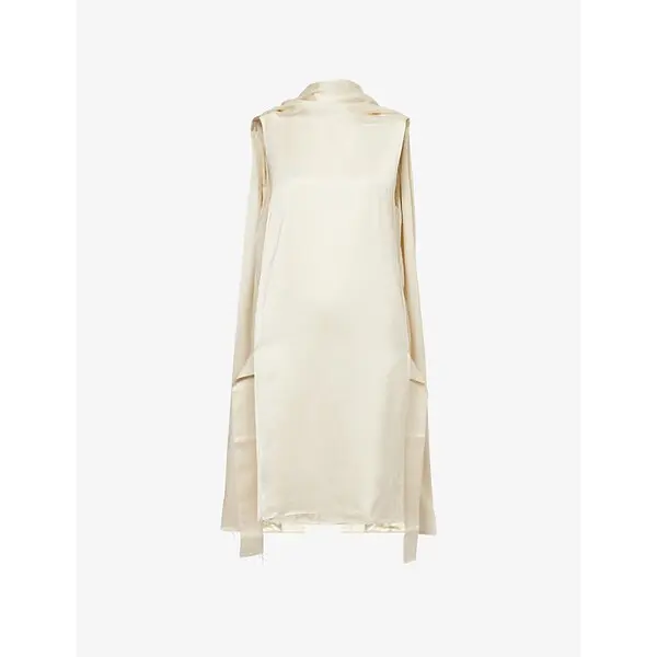 TOTEME Woven Midi Dress With Scarf Detail