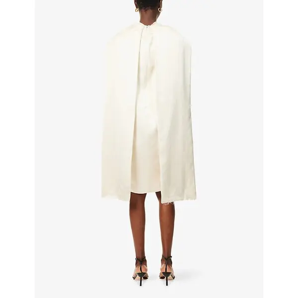 TOTEME Woven Midi Dress With Scarf Detail