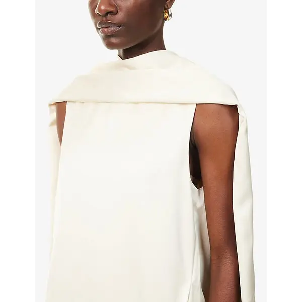 TOTEME Woven Midi Dress With Scarf Detail