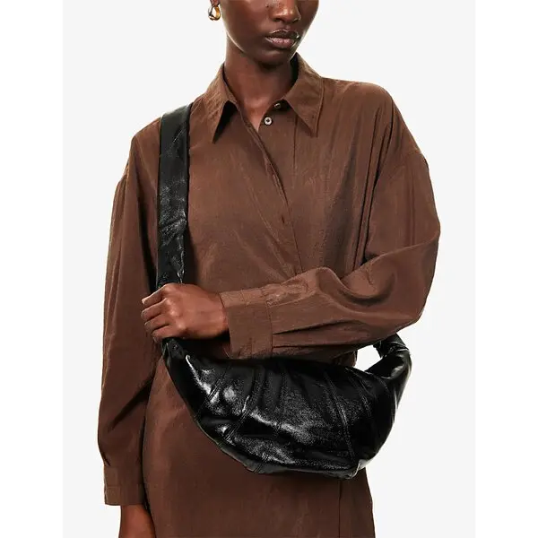 LEMAIRE Medium Croissant Coated-cotton Shoulder Bag