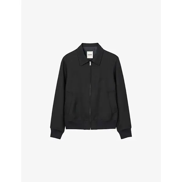 Sandro Collared Regular-fit Woven Jacket