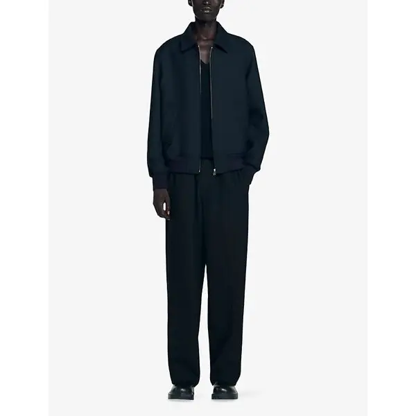 Sandro Collared Regular-fit Woven Jacket