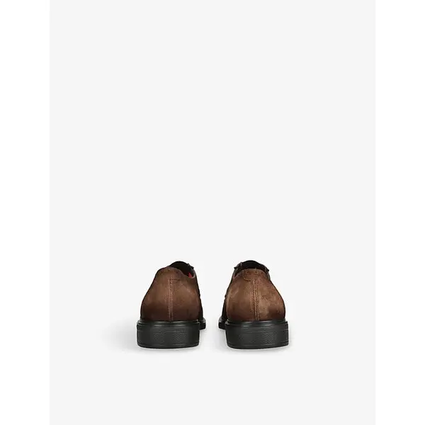 Santoni Suede Derby Brogues