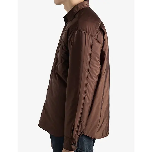 Prada Long-sleeve Re-nylon Shirt - Brown
