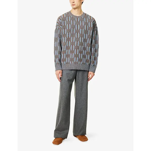 Giorgio Armani Patterned Wool Jumper