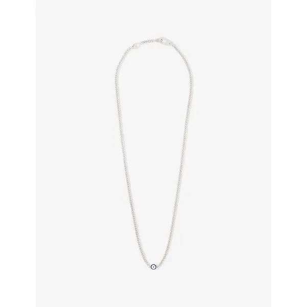 Miansai Rhodium-plated Sterling Silver Necklace - Blue