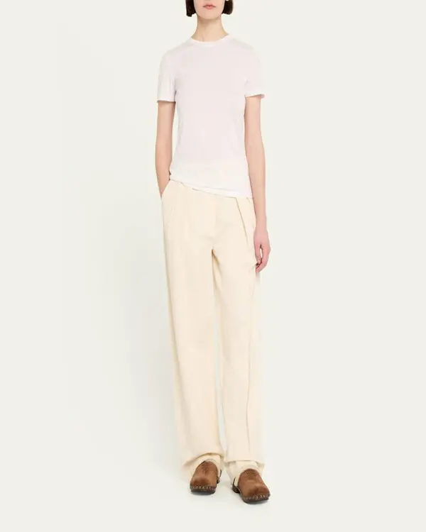Miu Miu Suede Shearling-lined Clogs