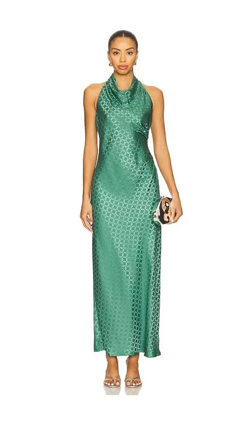 Veronica Beard Maggie Halterneck Maxi Dress