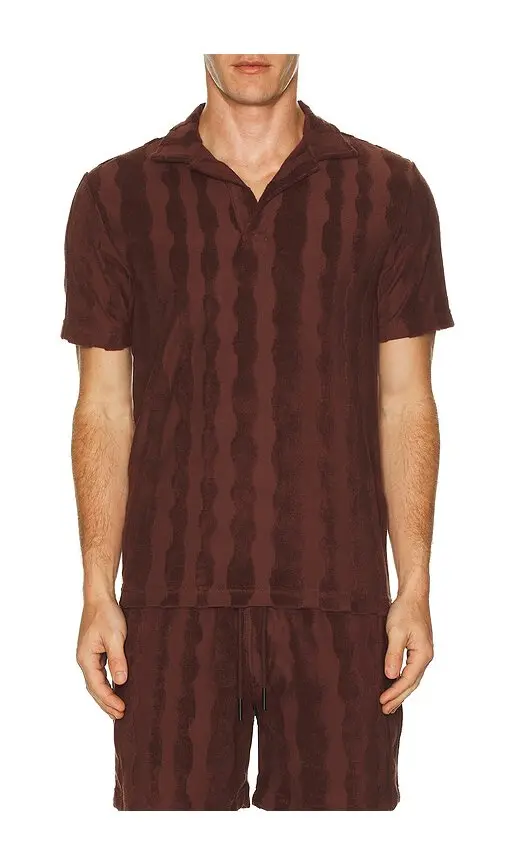 Oas Totem Polo Terry Shirt In . Also - Red
