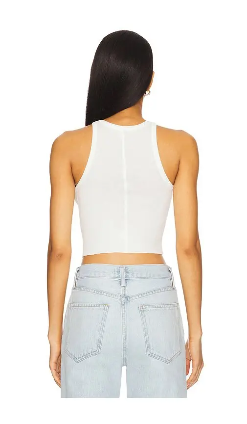 Eterne Cropped Rib Tank Top
