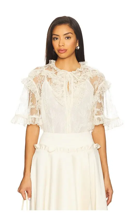 AKNVAS Kyra Lace Top With Detachable Cami