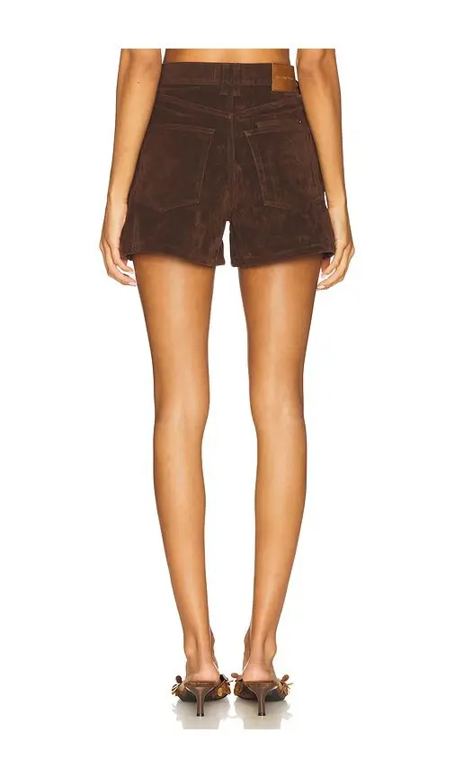 Free People X We The Free Faux Suede High-waisted Shorts - Brown
