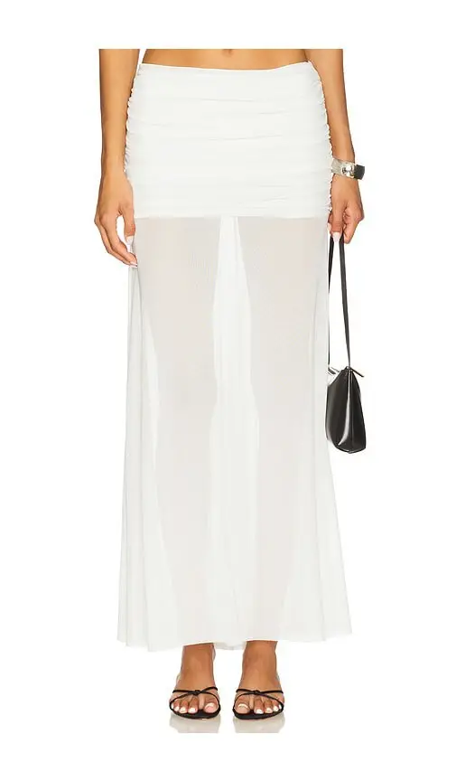 Amanda Uprichard Revolve Leo Skirt - Ivory