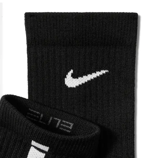 Nike Elite 2.0 Cushioned Crew Socks - Black