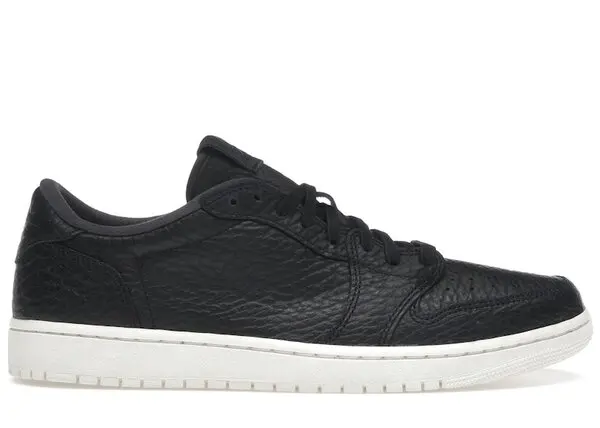 JORDAN 1 Retro Low Swooshless Sneakers - Black/sail