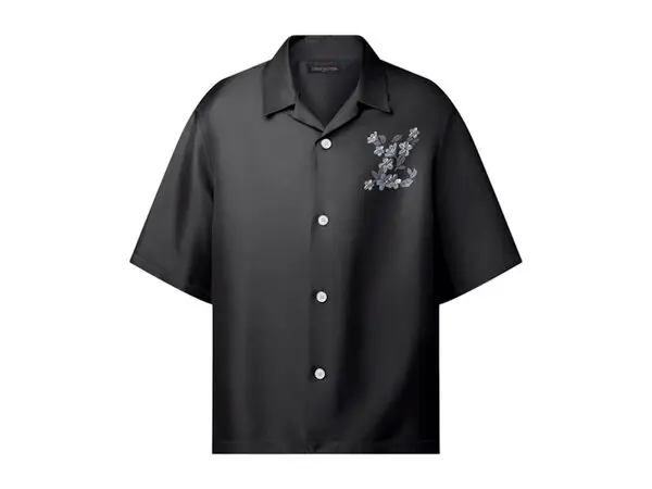 LOUIS VUITTON X Nigo Printed Signature Silk Shirt