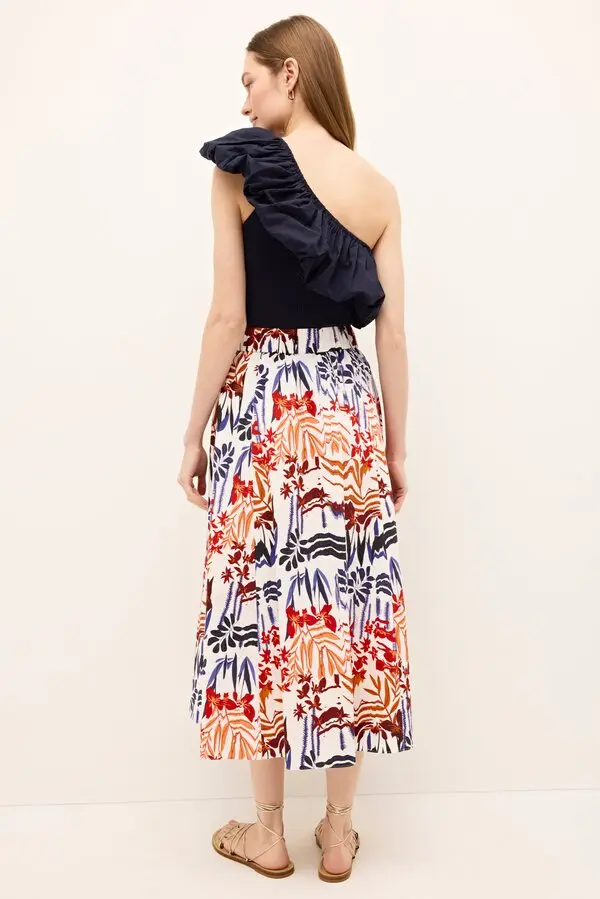 MARIE OLIVER Sasha Midi Skirt - Leopard Lair