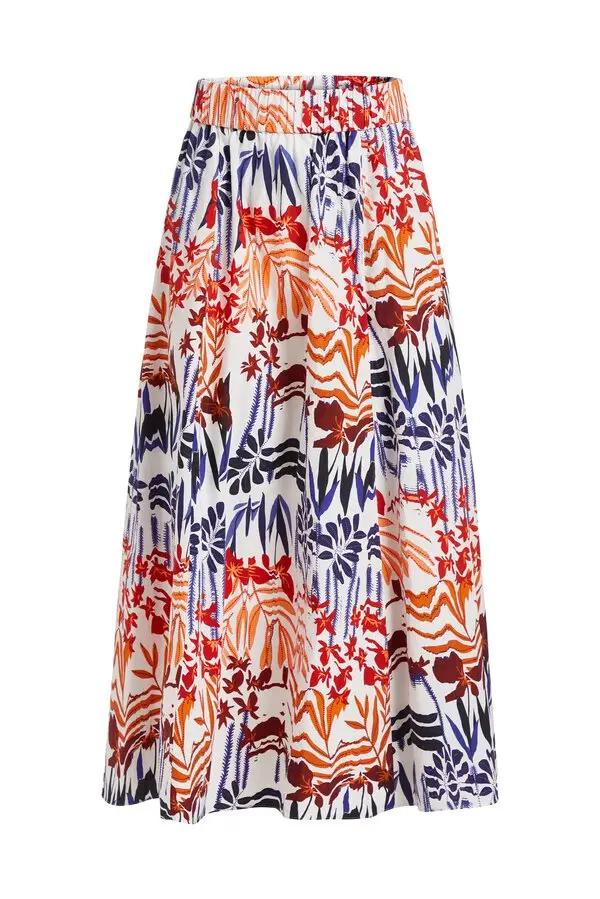 MARIE OLIVER Sasha Midi Skirt - Leopard Lair