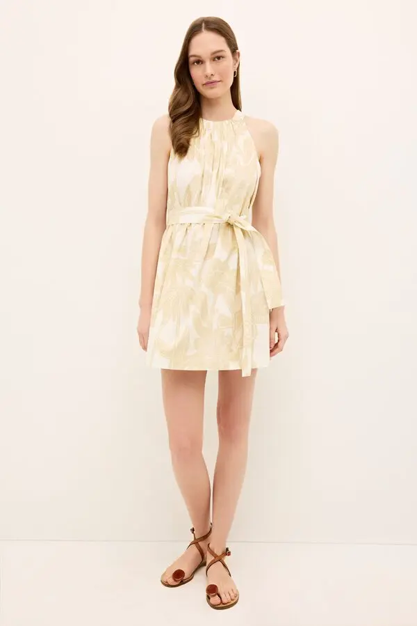 MARIE OLIVER Faber Halter Mini Dress