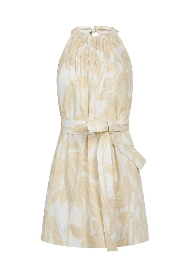 MARIE OLIVER Faber Halter Mini Dress