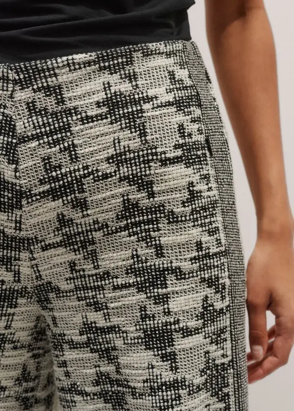 ME+EM Travel Tweed Wide-leg Trousers